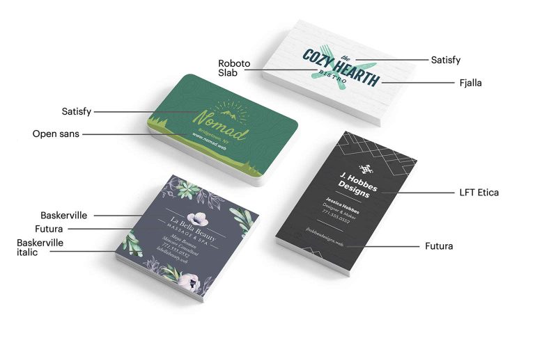Best Font for Business Cards, Business Card Font Size | Vistaprint